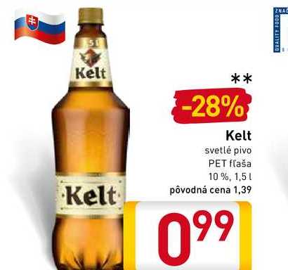 Akcia na Kelt 1,5 l za 0,99 €, Alkohol, likér v Billa - Jubeo.sk