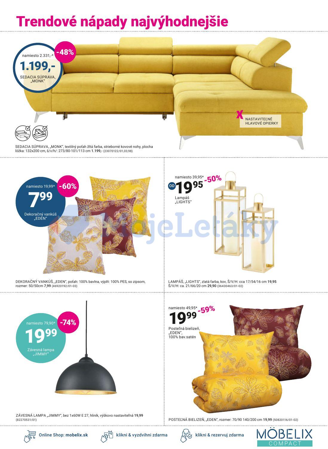 Akcia na MÖBELIX za 0, Bývanie, nábytok, záhrada v Mobelix - Jubeo.sk